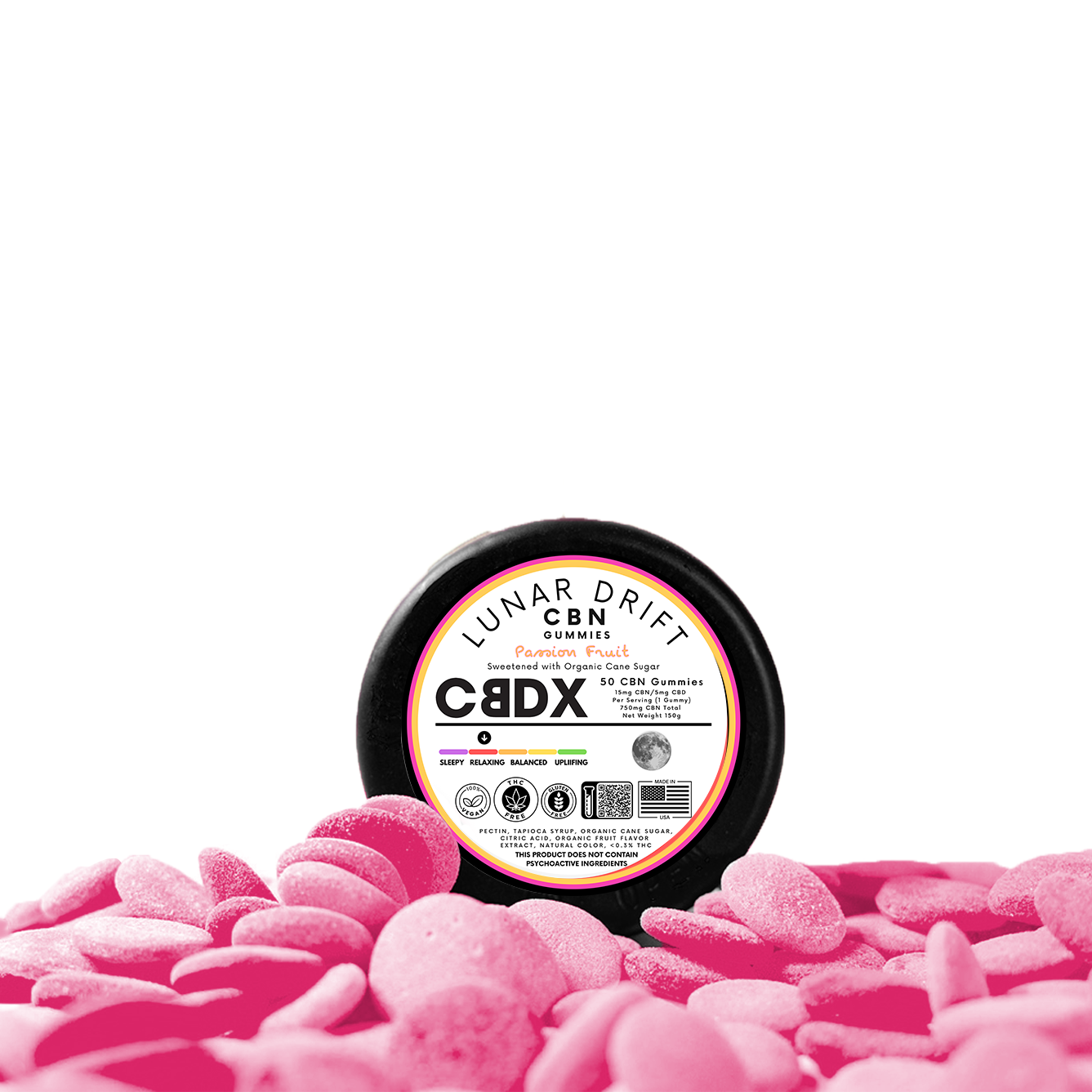 Lunar Drift CBN Gummies – 15 mg CBN | 5 mg CBD | Non-THC Sleep Support – CBDX – CBDX.com