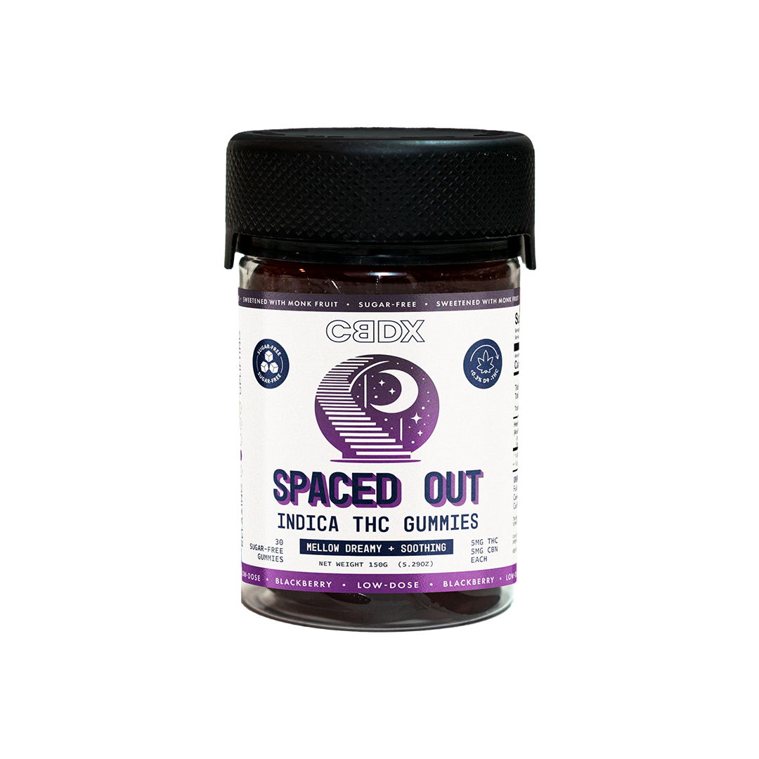 Spaced Out - Indica THC Edibles | Sugar-Free Indica Gummies | CBDX ...