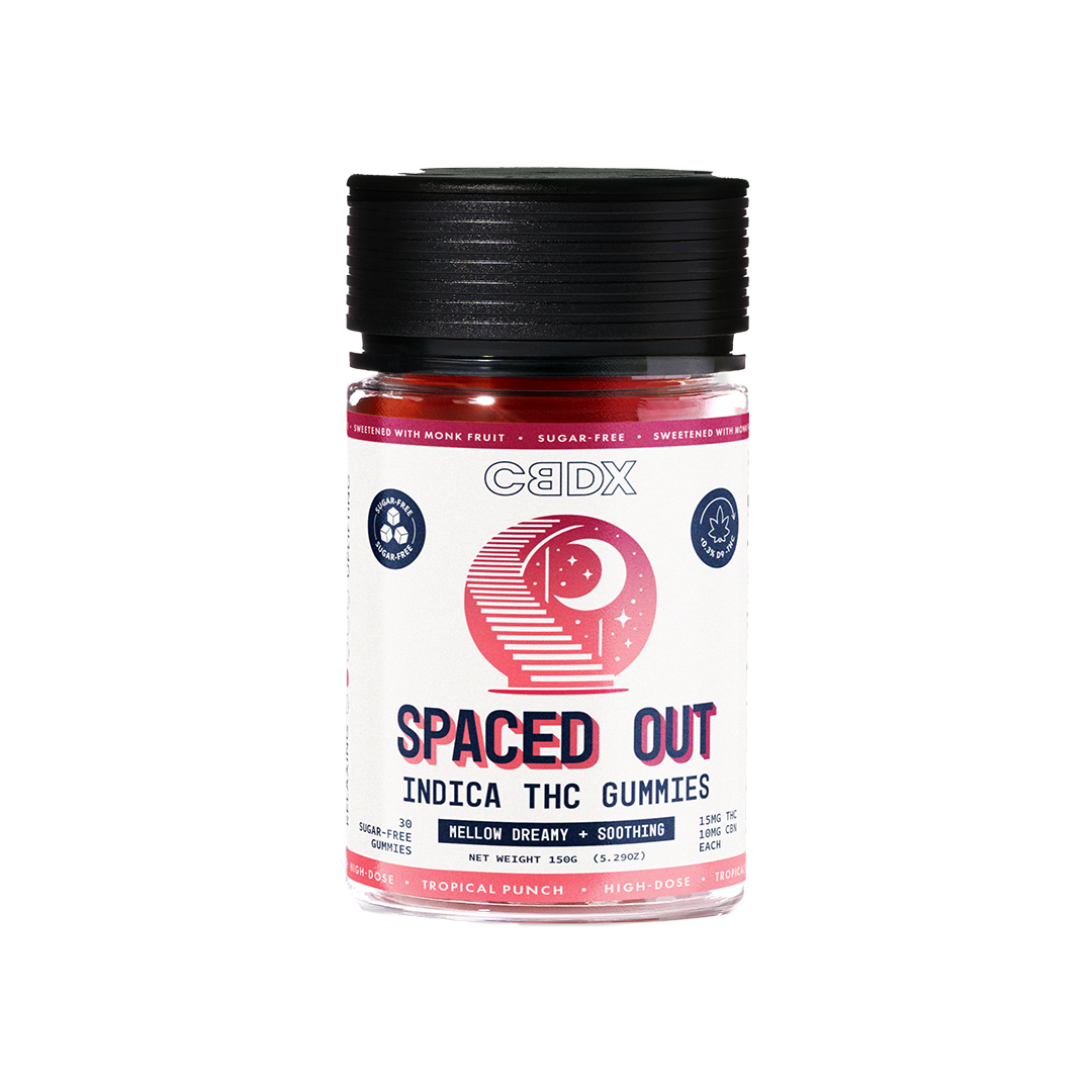 Spaced Out - Indica THC Edibles | Sugar-Free Indica Gummies | CBDX ...